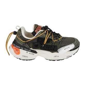Dsquared2 Homme, Chaussures, Vert, Taille: 44 EU Baskets basses &agrave; lacets plus rapides