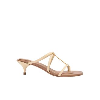 Jacquemus Pralu Basses Zehentrenner mit Absatz - - Shoes - Damen - Beige - 38 EU