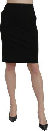 Gianfranco Ferre Schwarzer High Waist Bleistiftrock - - Skirts - Damen - Schwarzk - XS