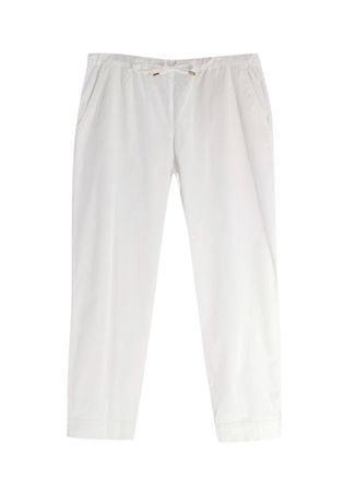 Max Mara White Straight Leg Trousers Size XXL