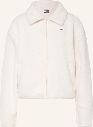 Tommy Jeans Teddyfell-Jacke weiss