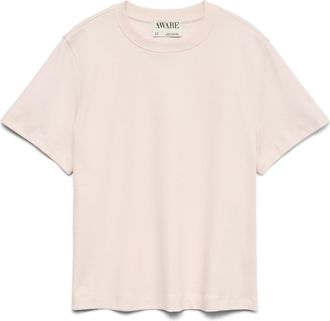 Vero Moda Damen Awnaima Ss O-Neck T-Shirt Noos, Primrose Pink, Medium