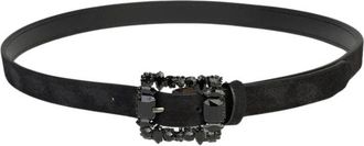Alma En Pena Alma EN Pena, Femme, Accessoires, Noir, Taille: M Jewelled buckle belt