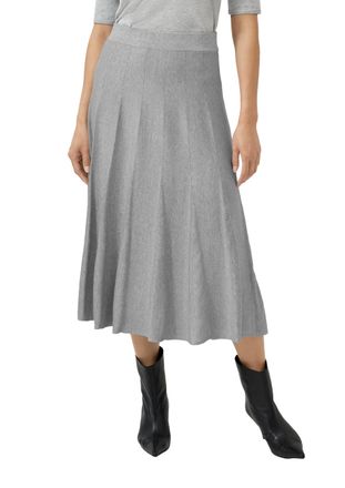 s.Oliver Feinstrickrock in Midi-L&auml;nge mit Elastikbund und Glitzergarn