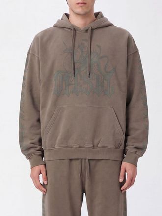 Diesel Sweat &agrave; capuche en coton &agrave; coupe d&eacute;contract&eacute;e avec logo imprim&eacute;