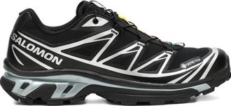 Salomon Low-Top Sneaker - Xt-6 Gtx Black/black/ftw Silver - Gr. UK_10_5 - in Schwarz - f&uuml;r Damen