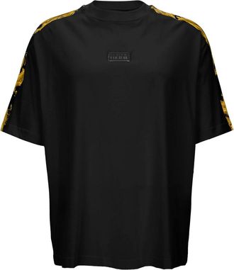 Versace Jeans Couture Homme, Tops, Noir, Taille: XL T-shirt imprim&eacute; en jersey de coton