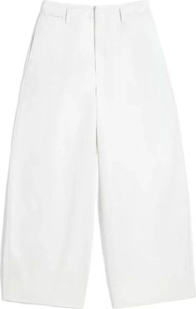 Christophe Lemaire Femme, Pantalons, Blanc, Taille: 34 FR Large Chino