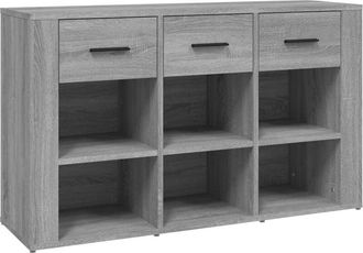 vidaXL Buffet Sonoma gris 100x30x59,5 cm Bois ding&eacute;nierie Vidaxl