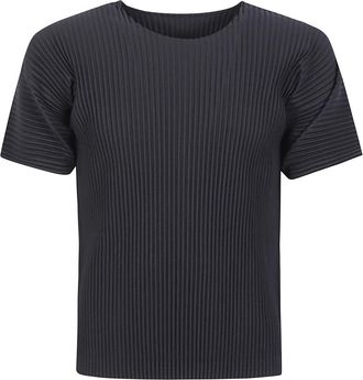 Issey Miyake Homme, Tops, Bleu, Taille: XL T-shirt &agrave; manches longues et col rond