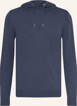 Reiss Reiss Strick-Hoodie Holland Aus Merinowolle blau
