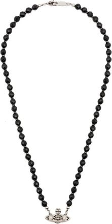 Vivienne Westwood Halsketten - Man Messaline Choker Ruthenium - Gr. unisize - in Schwarz - für Damen