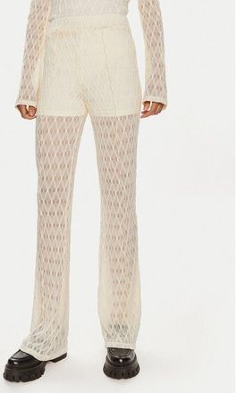 Gestuz Stoffhose Lica 10909321 Écru Regular Fit