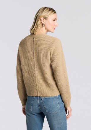 HUGO BOSS Cardigan Fortellini Premium Damenmode mit Ajourstrickmuster
