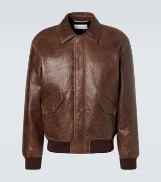 Saint Laurent Veste bomber en cuir