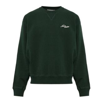Acne Studios Fleece Sweatshirt mit Logo - - Sweatshirts & Hoodies - Herren - Gr&uuml;n - XS/S