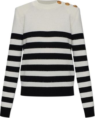 Balmain Femme, Pulls, Noir, Taille: 36 FR Pull &agrave; sequins