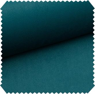 Novely EXQUISIT OTHELLO Samtweicher Velours-Polsterstoff, schmutzabweisender Möbelstoff, Schwer Entzündbare Meterware 1lfm | Farbe: 10 Petrol