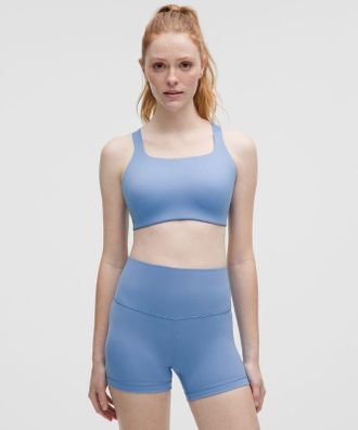 lululemon Fitness-BH aus Ultralu mit quadratischem Ausschnitt Mittlerer Halt D/DD-Cups f&uuml;r Frauen - Gr&ouml;&szlig;e 4 in Pool Party