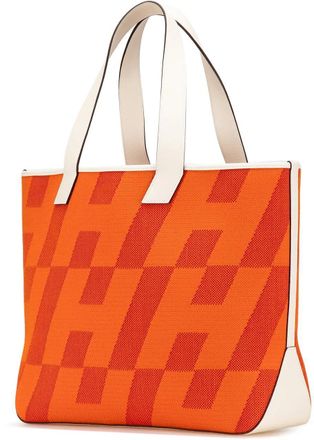 Herm&egrave;s Shopper - Toile H and Swift Cabas H en Biais 40 - Gr. unisize - in Orange - f&uuml;r Damen