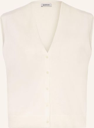 SIMKHAI Simkhai Strickweste Rozzi Aus Cashmere weiss