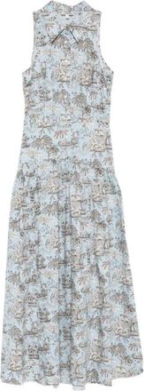 Staud Staud, Femme, Robes, Bleu, Taille: 38 FR Shirt Robes