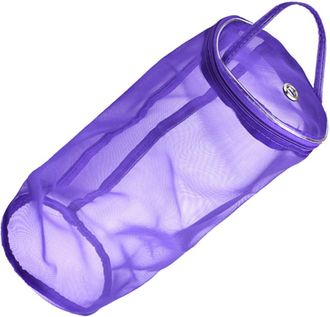 PartyKindom Strickzeug Aufbewahrungstasche Aus Natürlichem Material Tote Organizer Für Strickgarn Tragbar Zu Hause Und Reisen Violett