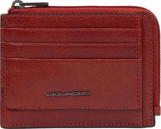 Piquadro Homme, Accessoires, Rouge, Taille: ONE Size Porte-monnaie zipp&eacute; avec porte-documents