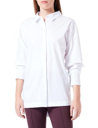 s.Oliver Black Label Damen Bluse langarm, Weiß, 40 EU