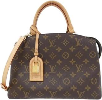 Louis Vuitton Sac &agrave; main en toile enduite Pre-owned - Femme - Pre-owned - Brun - Taille: ONE Size