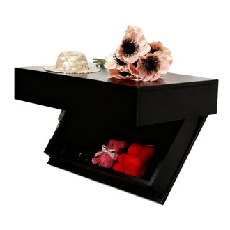 Generico H&auml;ngende h&ouml;lzerne H&auml;ngeschr&auml;nke mit geheimen Abteilungen | Dekorativer versteckter Aufbewahrungsschrank f&uuml;r Wohnzimmer oder Schlafzimmer, perfekt f&uuml;r 