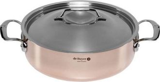 De Buyer Prima Matera Bratentopf Kupfer/Edels. niederer 28cm ind