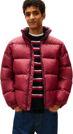 Tommy Jeans Herren Pufferjacke Essential Down Jacket Warm, Rot (Red Wine), XL