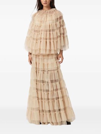 AllSaints Ger&uuml;schter Aude Maxirock - Nude