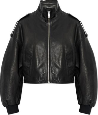 AllSaints Femme, Vestes, Noir, Taille: 42 FR Lowden Leather Jacket