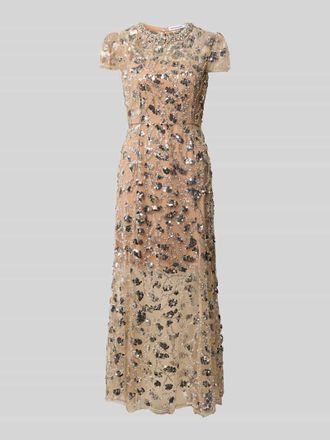 Self Portrait Maxikleid mit Allover-Ziersteinbesatz