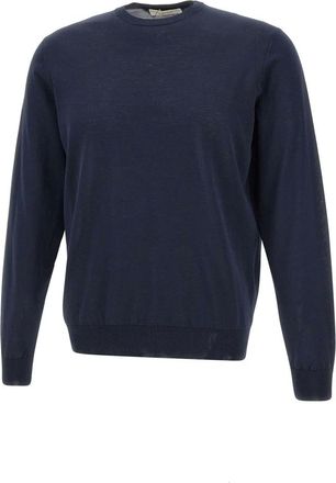 FILIPPO DE LAURENTIIS Homme, Pulls, Bleu, Taille: L Roundneck
