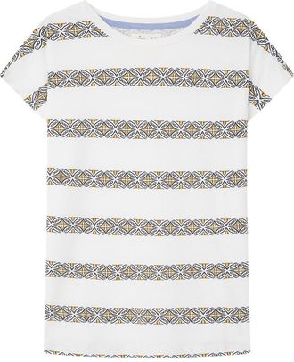 Springfield Damen Short Sleeve Tshirt with AOP Kurzarm Shirt