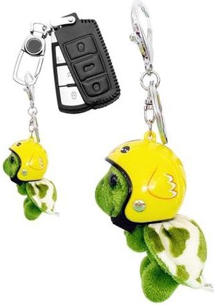 Generic Porte-cl&eacute;s tortue en peluche - Porte-cl&eacute;s de voiture en forme danimal pour sacs, pendentif de sac &agrave; main avec design mignon, accessoire de sac &agrave; dos, 
