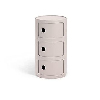 Kartell Componibili Bio, Meuble Conteneur 3 éléments, Crème