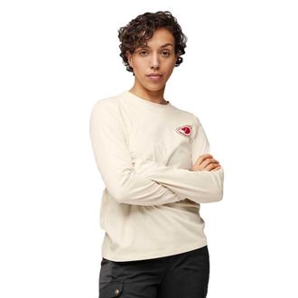Fjällräven Damen 1960 Logo LS T-Shirt, Chalk White, XS