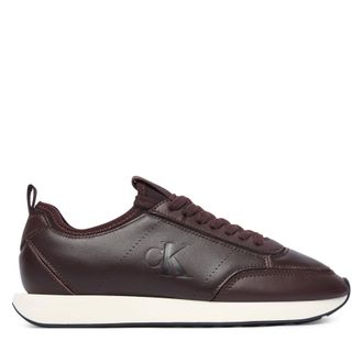 Calvin Klein Sneakers Calvin Klein Retro Runner Sock Panl Lth Neo HW0HW03118 Braun