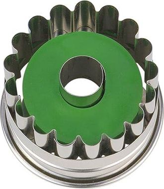 Städter Welser-Ringerl, Auswerfer, Edelstahl, Silber-grün, 4 x 4 x 4 cm