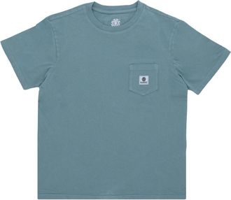 Element Tasche Pigment Tee North Atlantic T-Shirt - - Tops - Herren - Blau - XL