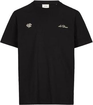 Les Deux T-shirt droit brod&eacute; en coton