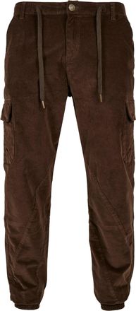 Urban Classics Herren Corduroy Cargo Jogging Pants Hose, Darkolive, M
