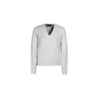 Moorer Femme, Pulls, Blanc, Taille: 40 FR Pull Pr&eacute;cieux