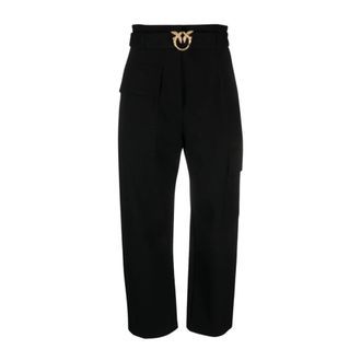 Pinko Love Birds-Buckle Cargo Pants - - Trousers - Damen - Schwarzk - XS