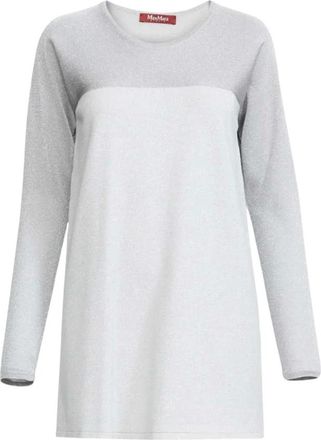 Max Mara Femme, Tops, Gris, Taille: 38 FR Haut Tricoté Élégant pour Femmes