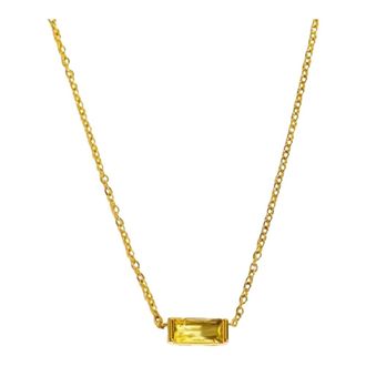 Dansk Copenhagen November Geburtsstein Goldkette - - Accessories - Damen - Gelb - ONE SIZE